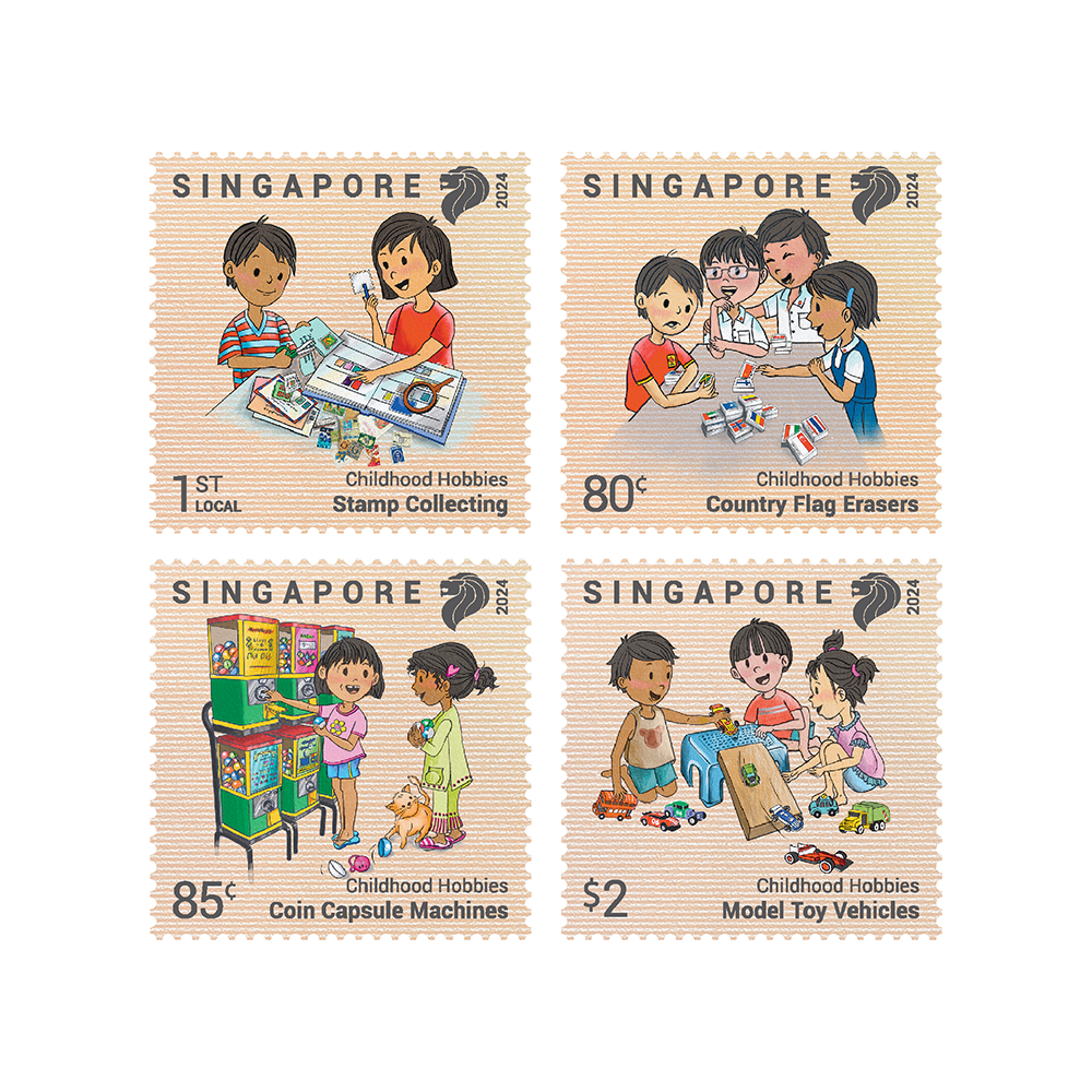 Childhood Hobbies Complete Stamp Set (CSM24AST)