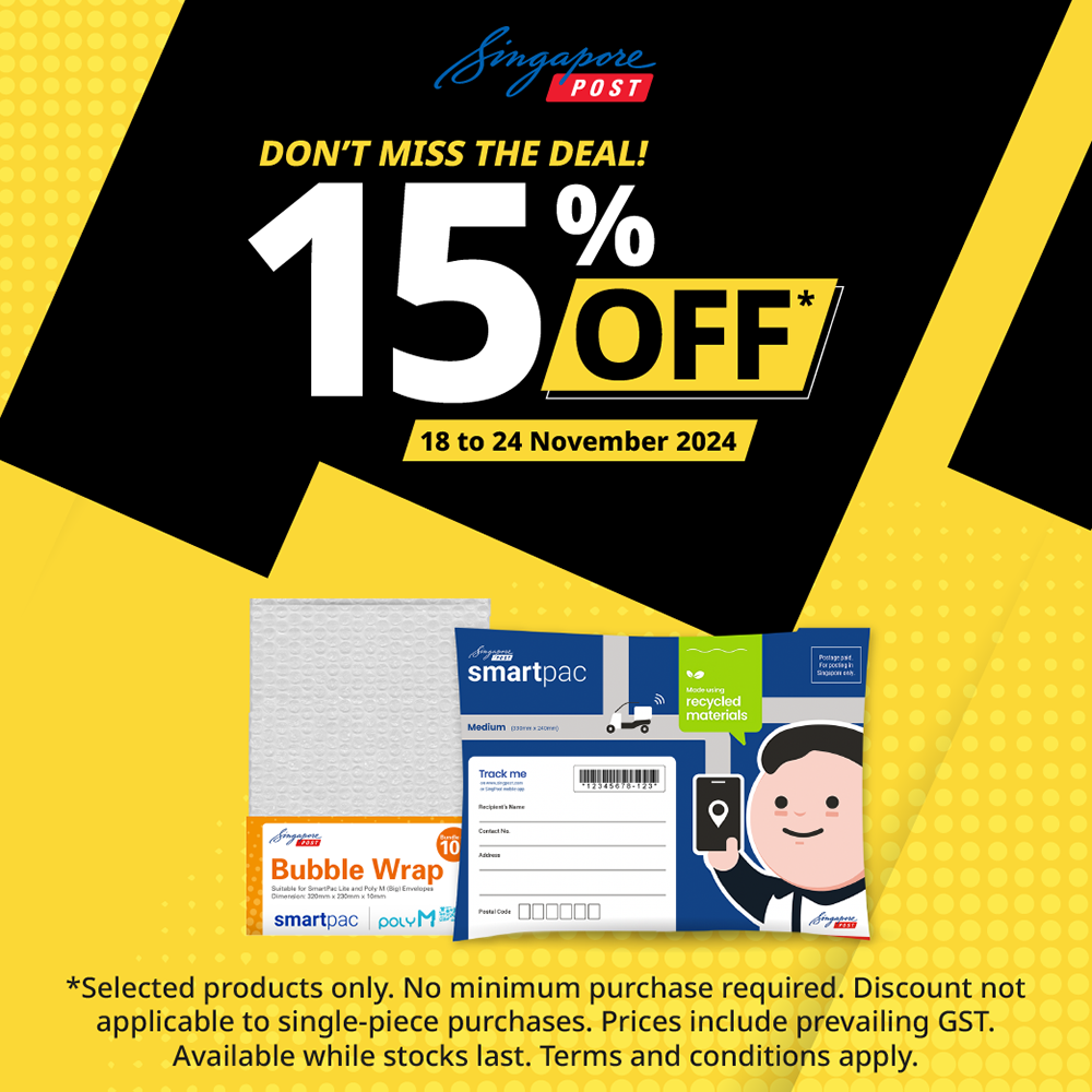 [SINGPOST] SmartPac is a pre-paid postal service for domestic delivery