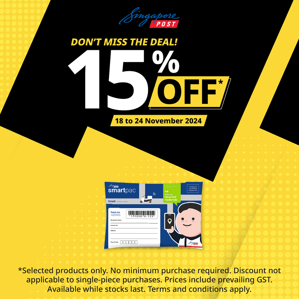 [SINGPOST] SmartPac is a pre-paid postal service for domestic delivery