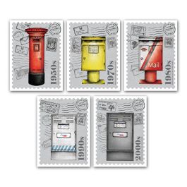 Posting Boxes of Singapore Postcards in a set of 5 Design (without ...