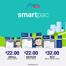 [SINGPOST] SmartPac is a pre-paid postal service for domestic delivery